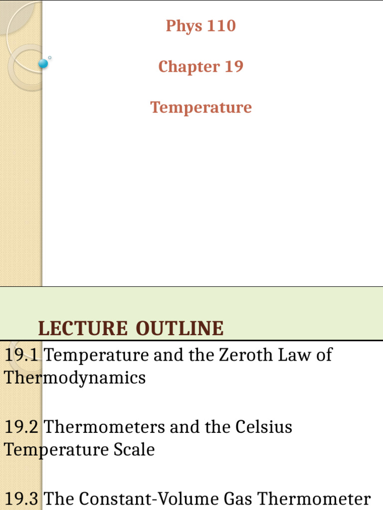 Chapter 19 | PDF | Temperature | Celsius
