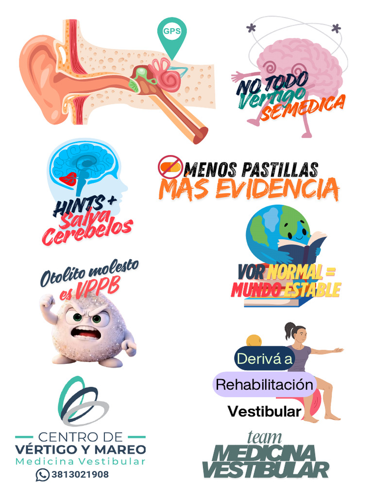 Stickers Medicina Vestibular. | PDF