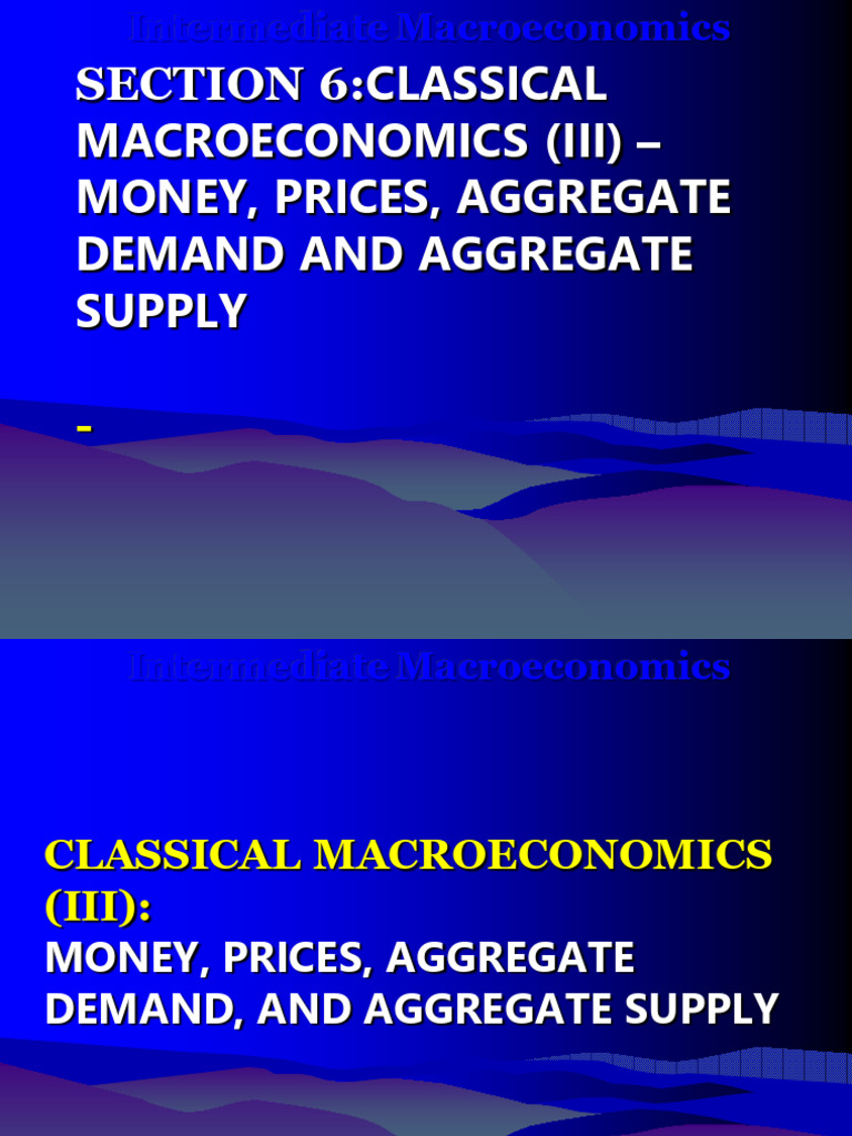 ECON313 Aggregate Demand and Aggregate Supply Curves | PDF | Quantity ...
