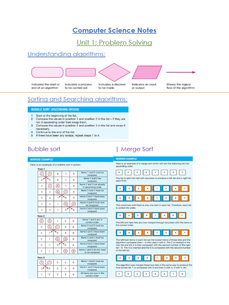 Year 11 Computer Science Notes | PDF | Computer Data Storage | Central Processing Unit