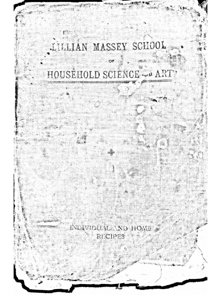 Lillian Massey Cookbook | PDF