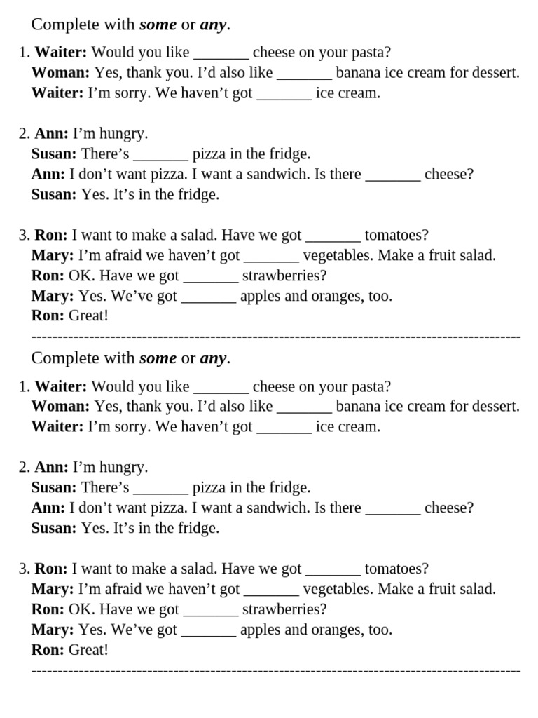 Some Any Dialogues | PDF
