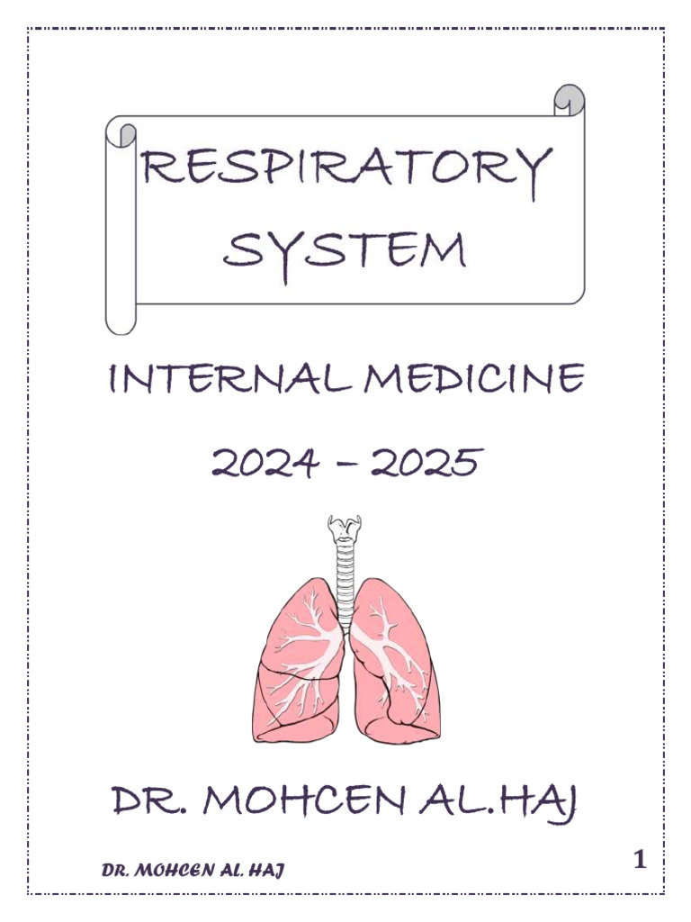 Respiratory System Sheet 2024-2025 | PDF | Respiratory System | Pneumonia