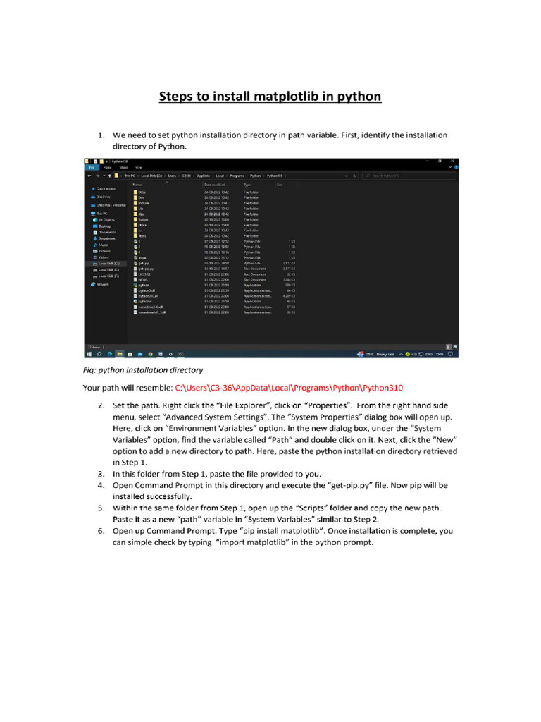 Install MatplotLib | PDF