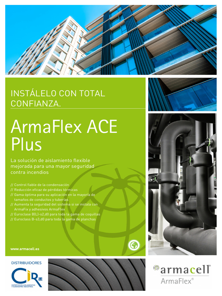 Catálogo Armaflex Ace Plus | PDF | Aislamiento térmico | Condensación