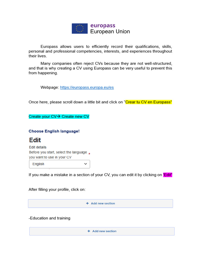 Europass CV (3) | PDF