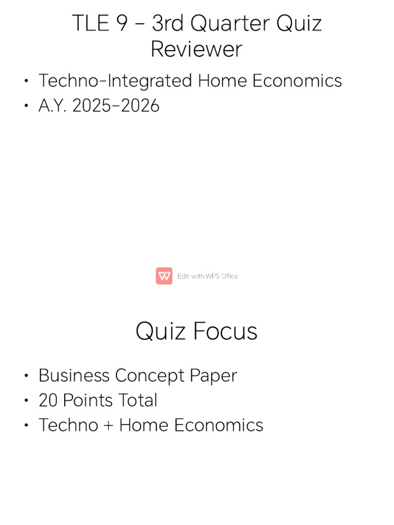 TLE9 3rd Quarter Techno HE Reviewer | PDF