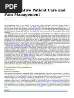 Post Operative Observations Guidelines | PDF | Pain Management | Surgery