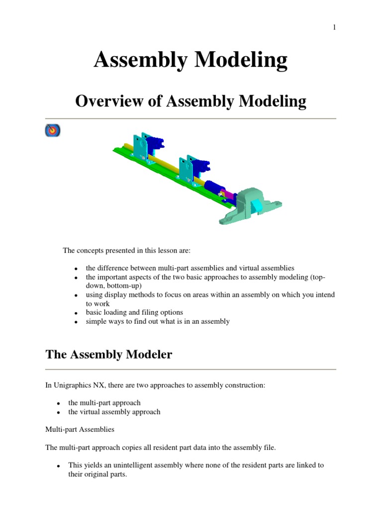 Assembly Modeling | PDF | Top Down And Bottom Up Design | Icon (Computing)