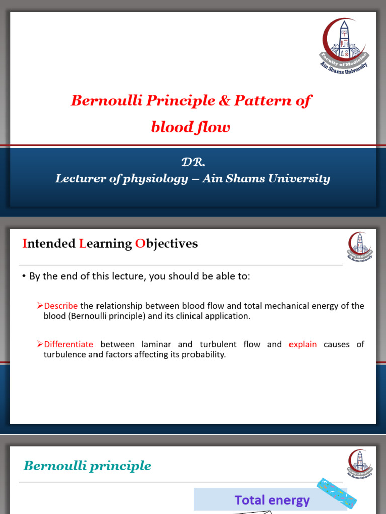 2-Bernoulli's Principle and Pattern of Blood Flow - Non Arabic Speakers ...