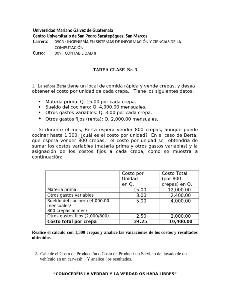 Tarea Clase No. 3 | PDF