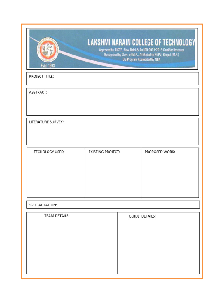 Project Completion Plan | PDF