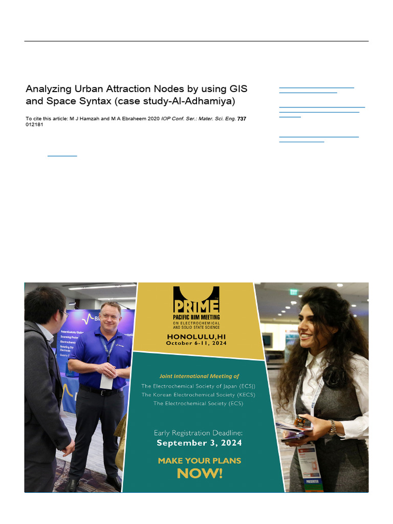Analyzing Urban Attraction Nodes by Using GIS and Space Syntax (Case ...