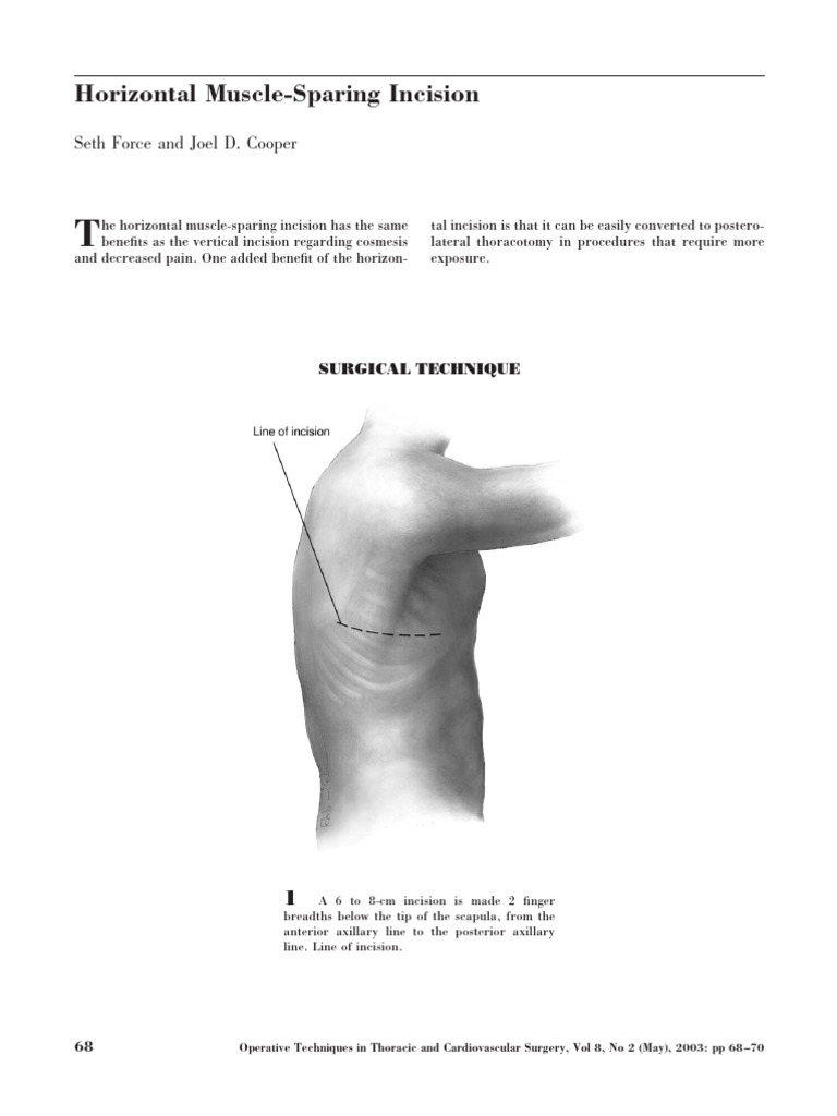 Horizontal Muscle Sparing Incision Yotct | PDF | Medical Specialties ...