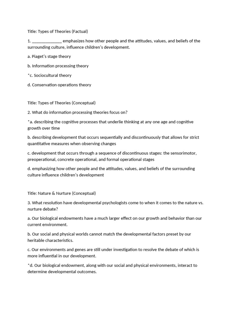 Cognitive Development in Childhood | PDF | Cognitive Development ...