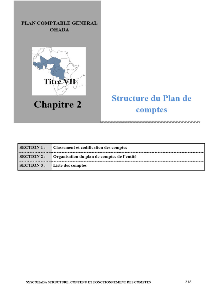 Plan Comptable SYSCOHADA Révisé | PDF