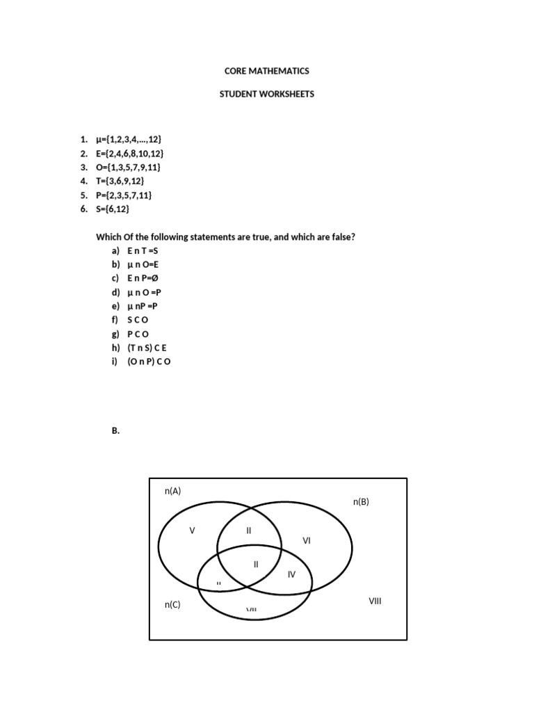 Core Mathematics | PDF