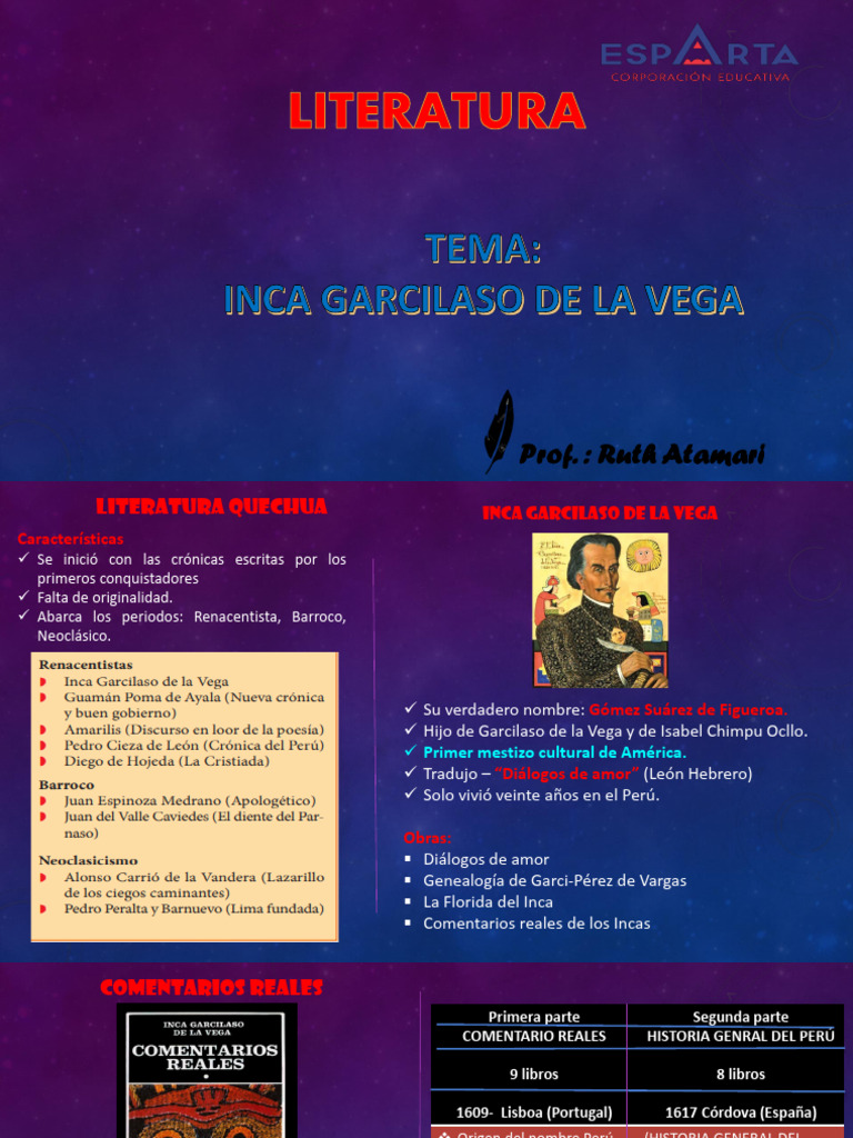 Inca Garcilaso de La Vega 2026 | PDF | Andes | Perú