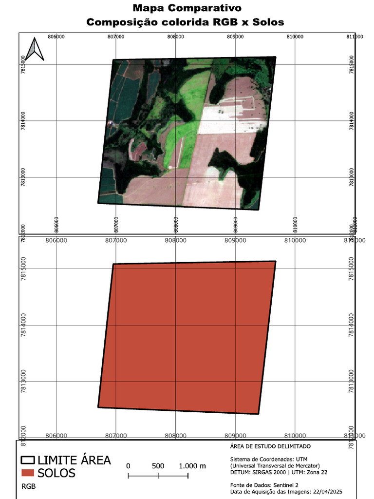 Mapa Comparativo - RGB Solos | PDF