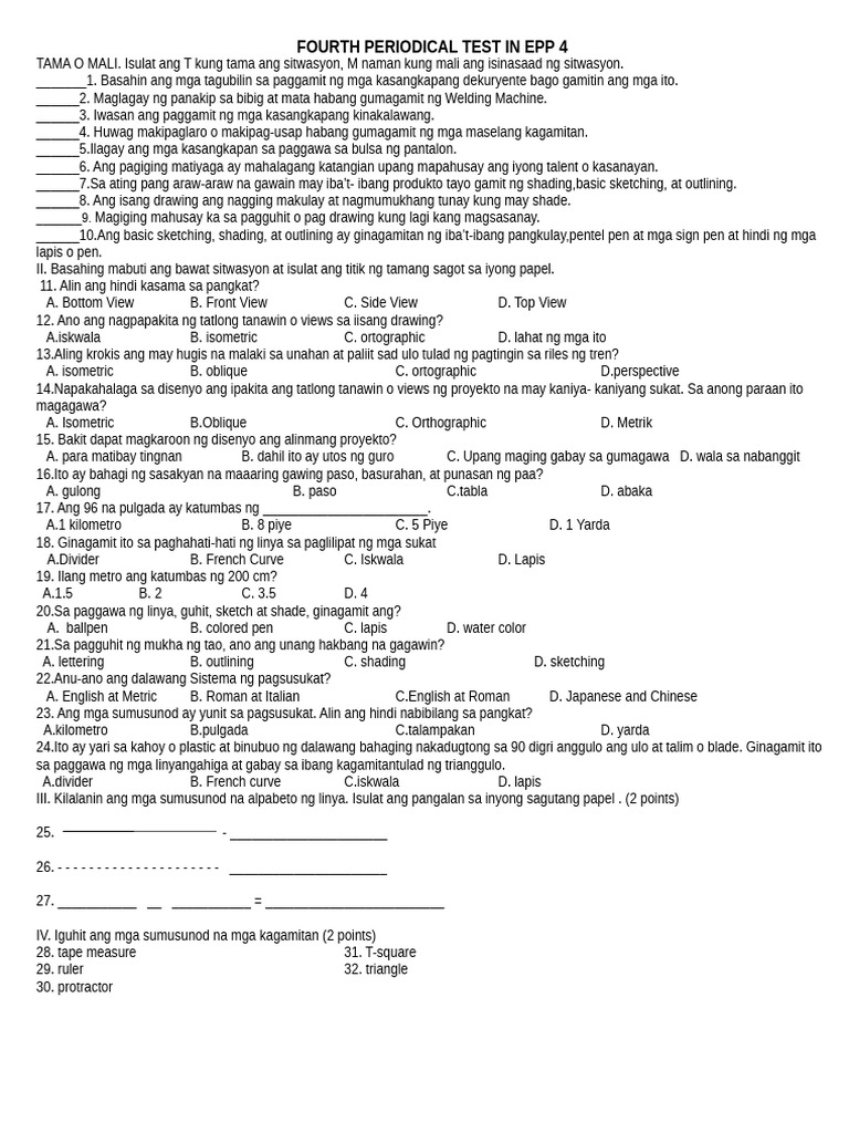 Epp Q4 | PDF