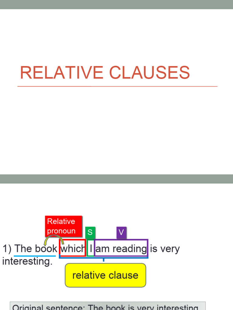 Relative Clauses | PDF | Grammar | Linguistics