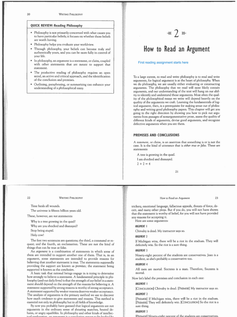 Vaughn - How To Read An Argument | PDF