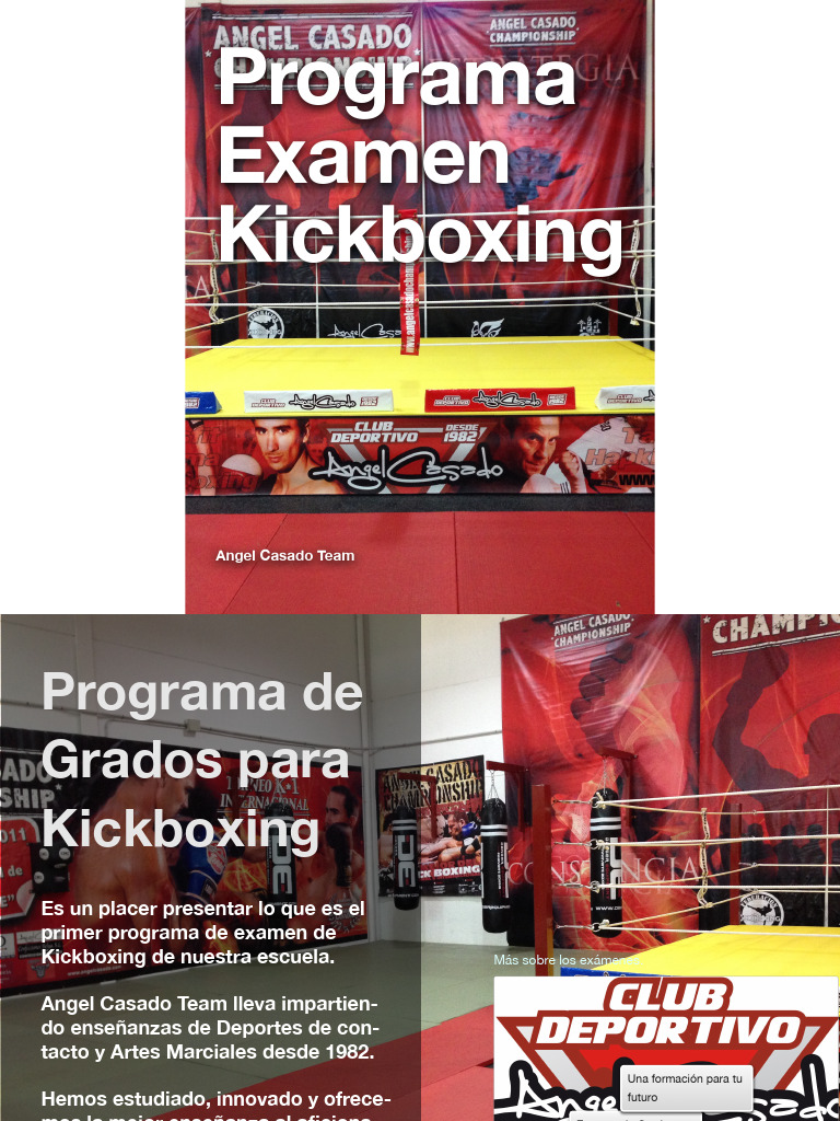 Programa Examen de Kickboxing Hasta Azul | PDF