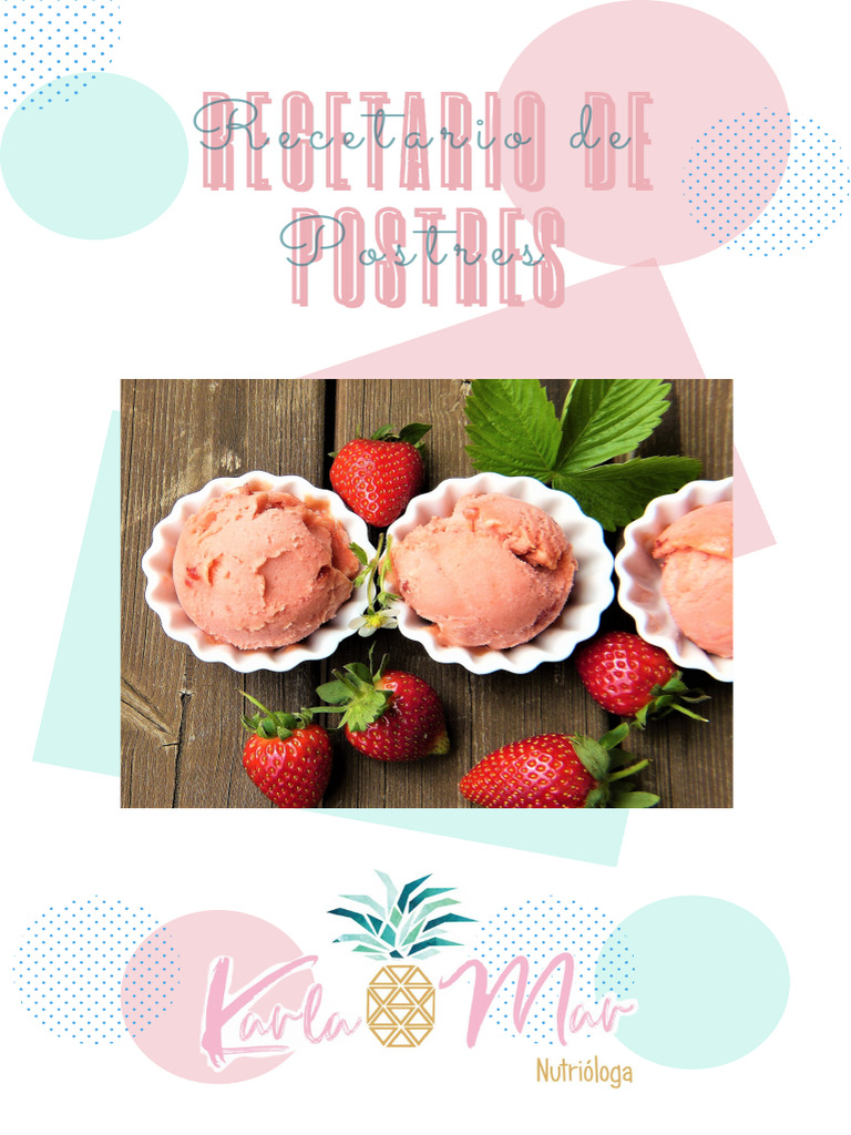 Recetario de Postres y Bebidas (1) | PDF | Postres | Chocolate
