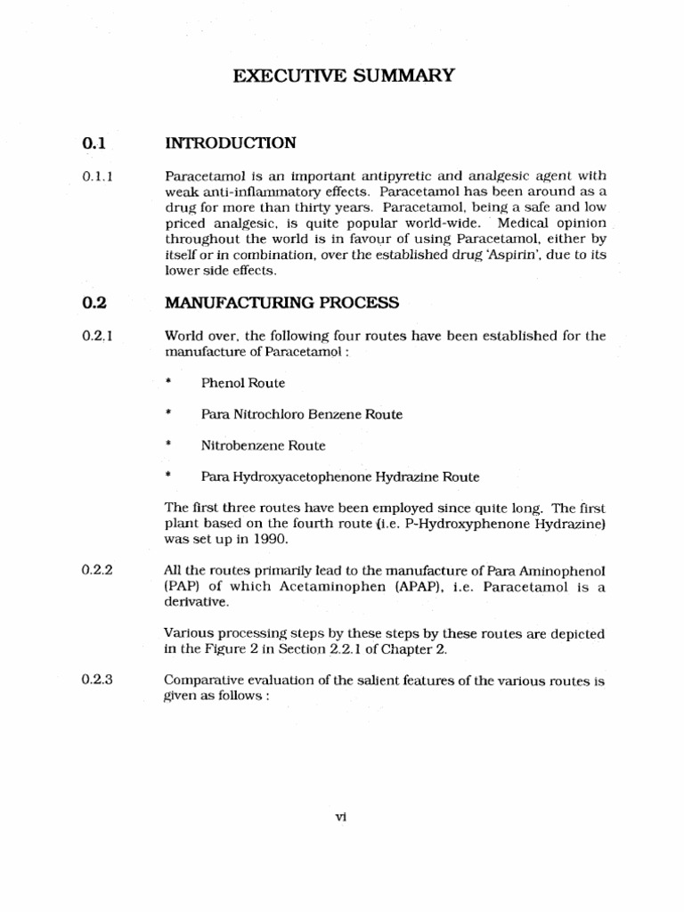 Paracetamol Manufacturing Overview | PDF | Automation | Chemical Substances