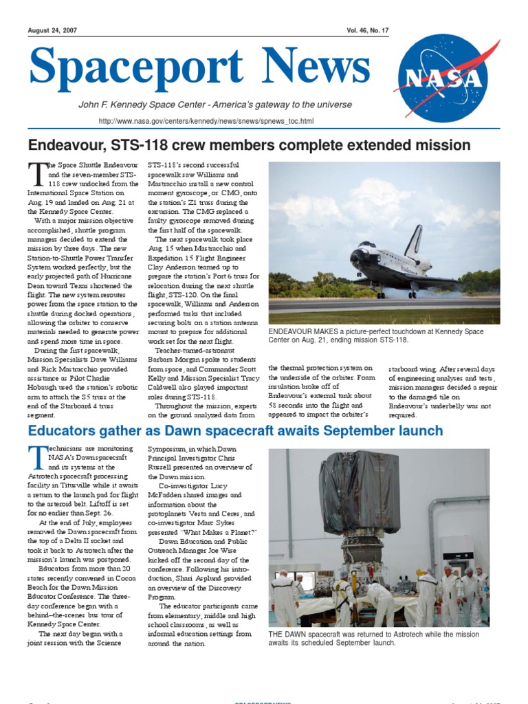 NASA: 187612main Aug24color | Download Free PDF | Kennedy Space Center ...