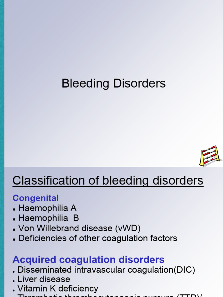 Bleeding Disorder RUMC: DR Yoon Chee Kin | PDF | Coagulation | Platelet