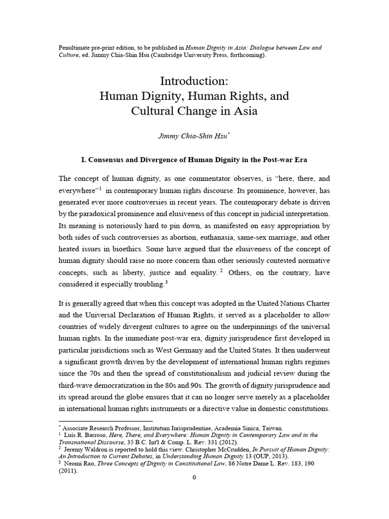 Introduction Human Dignity Human Rights | PDF | Human Rights | Dignity