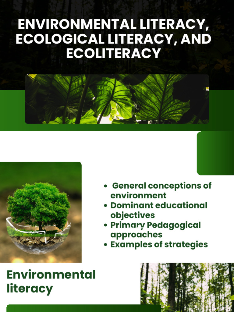 Prof 10 Environmental, Ecological, and Ecoliteracy | PDF ...