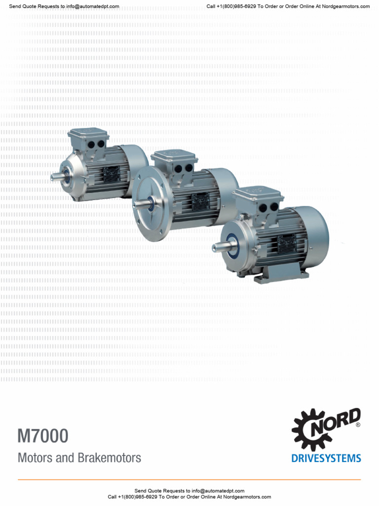 Nord Motors Brakemotors Catalog | PDF | Electric Motor | Electricity