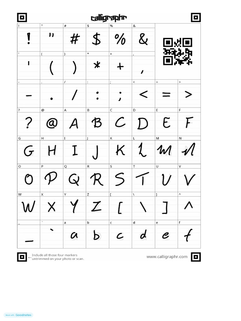 Calligraphr Template Ls | PDF