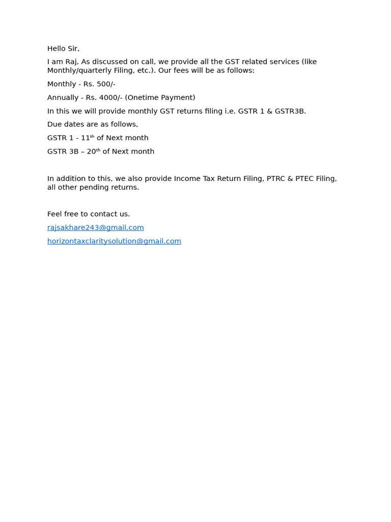 GST Quotation | PDF