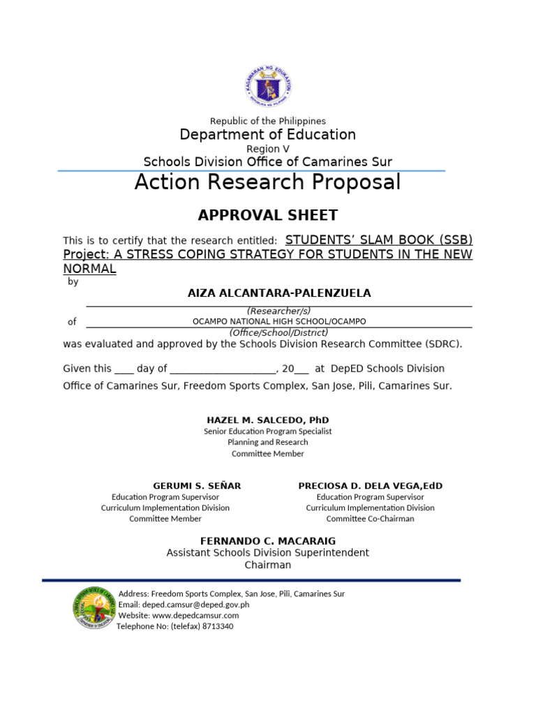 Approval Sheet Final | PDF