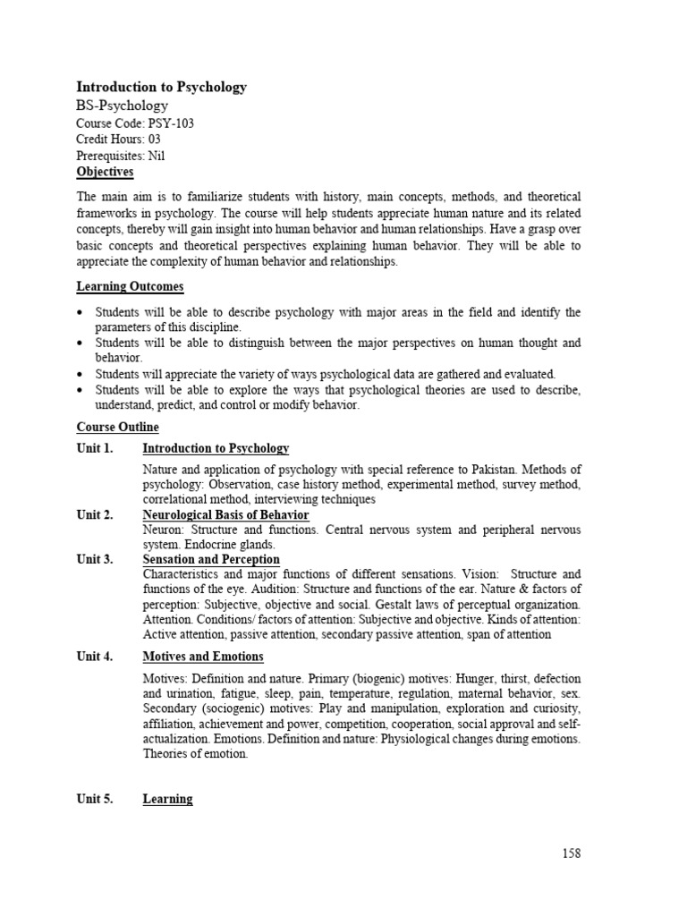 Introduction To Psychology | PDF | Perception | Psychology