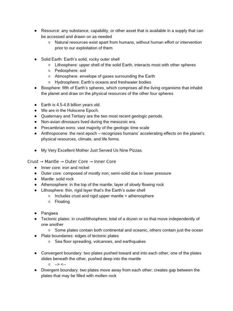 Unit 4_ Earth_s System and Resources | PDF | Volcano | Earth Sciences