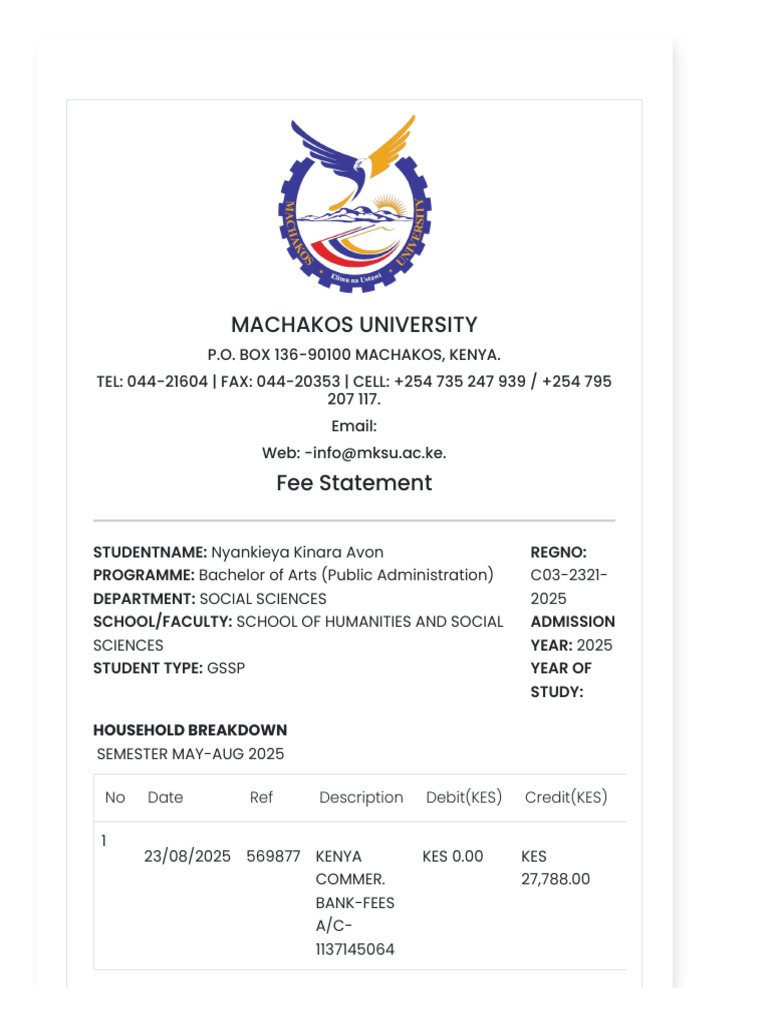 Machakos University | PDF