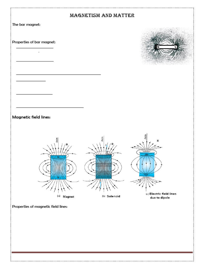 Magnetism and Matter Chapter 5 | PDF | Magnetism | Magnetic Field
