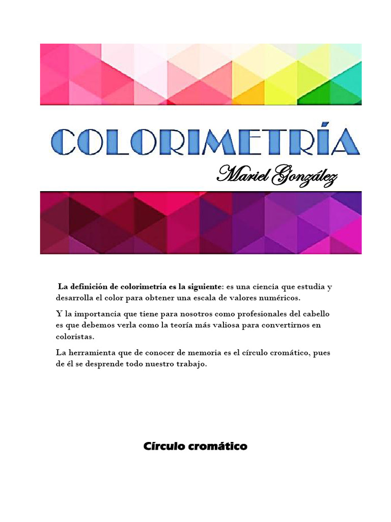 Colorimetria | PDF | Color | Matiz