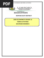 Grade 12 Economics Lesson Plans Term 2 | PDF | Economics | Macroeconomics