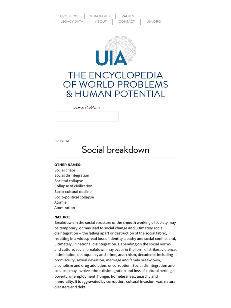 Social Breakdown | PDF