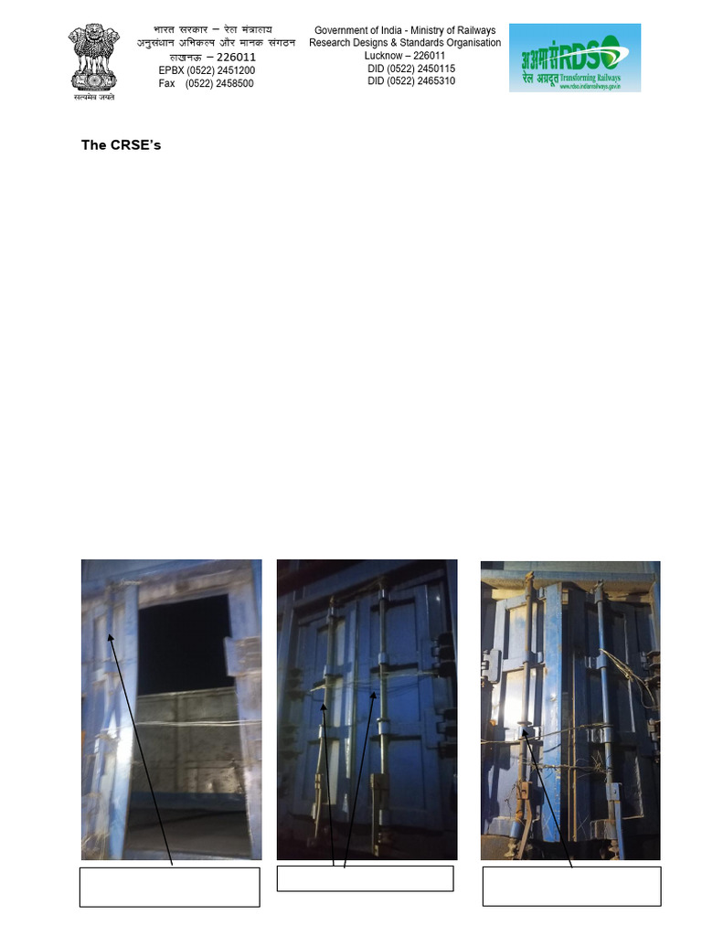 Letter to CRSE About Damage to Doors of BOSM Wagon 20-04-2025 | PDF