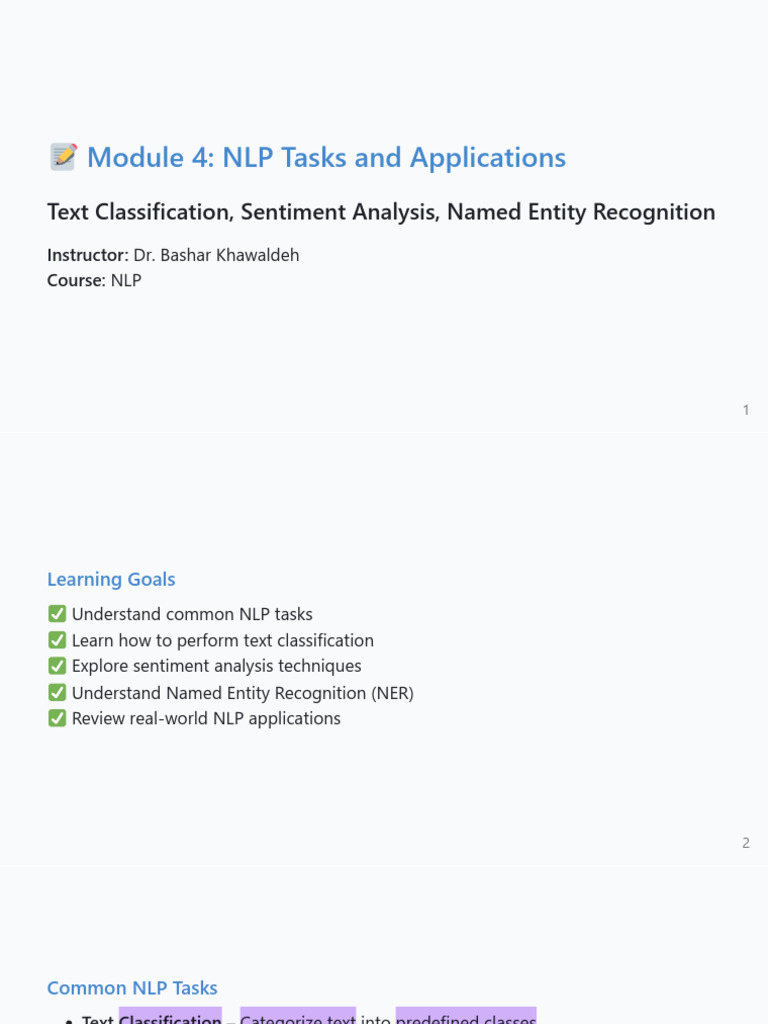nlp-part4 | PDF | Statistical Classification | Machine Learning