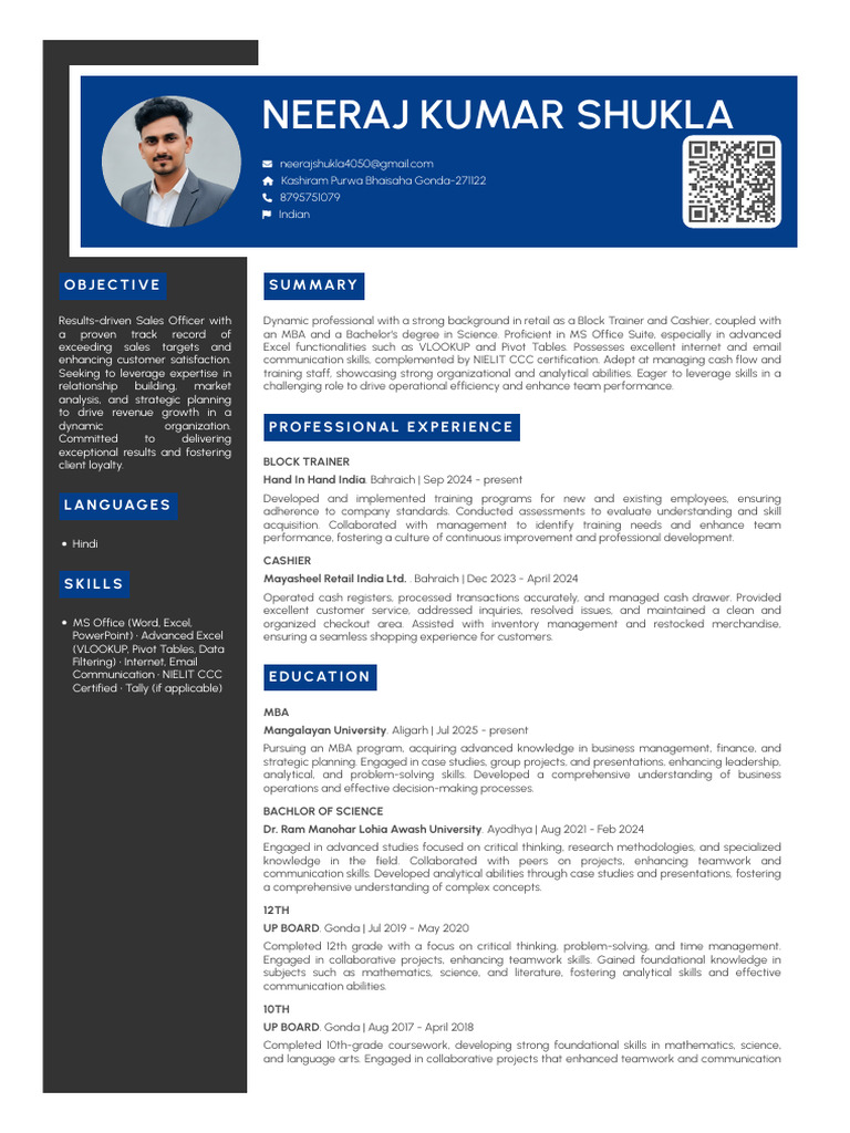 Neeraj Kumar Shukla (1) | PDF | Critical Thinking | Point Of Sale