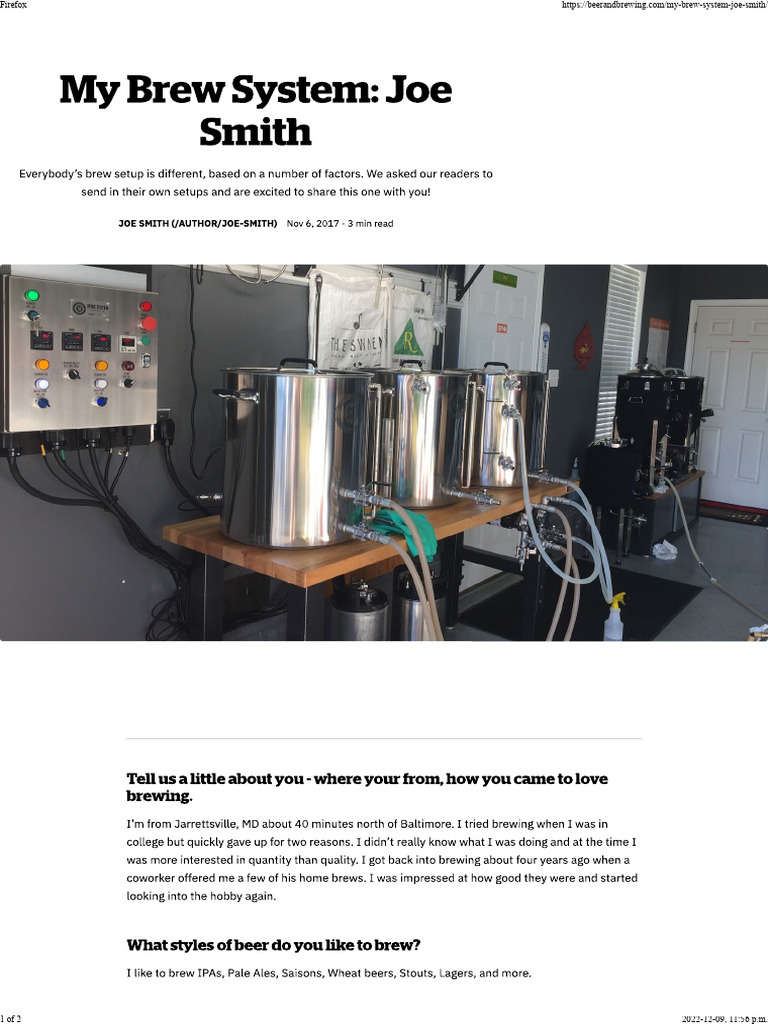 My Brew System - Joe Smith | PDF