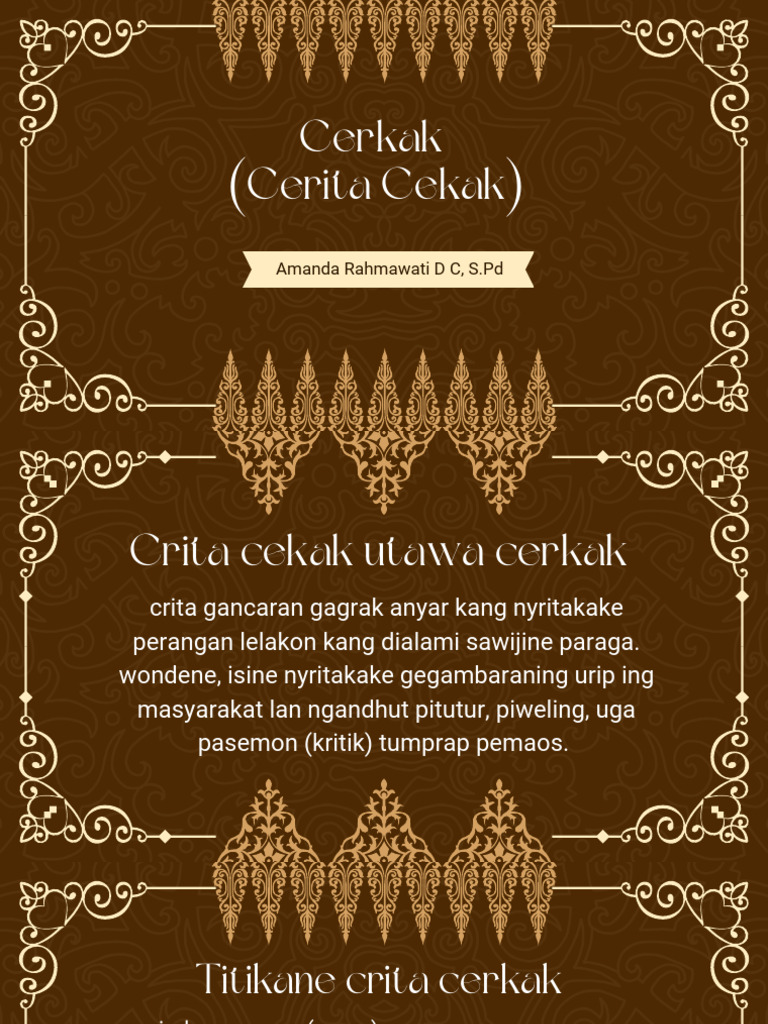 MATERI CERKAK 1 | PDF