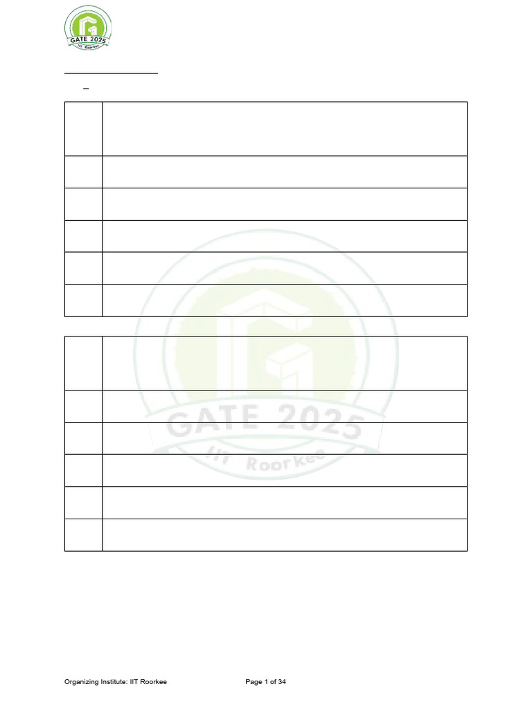 GATE DA 2025 Master Question Paper | PDF | Linear Algebra ...